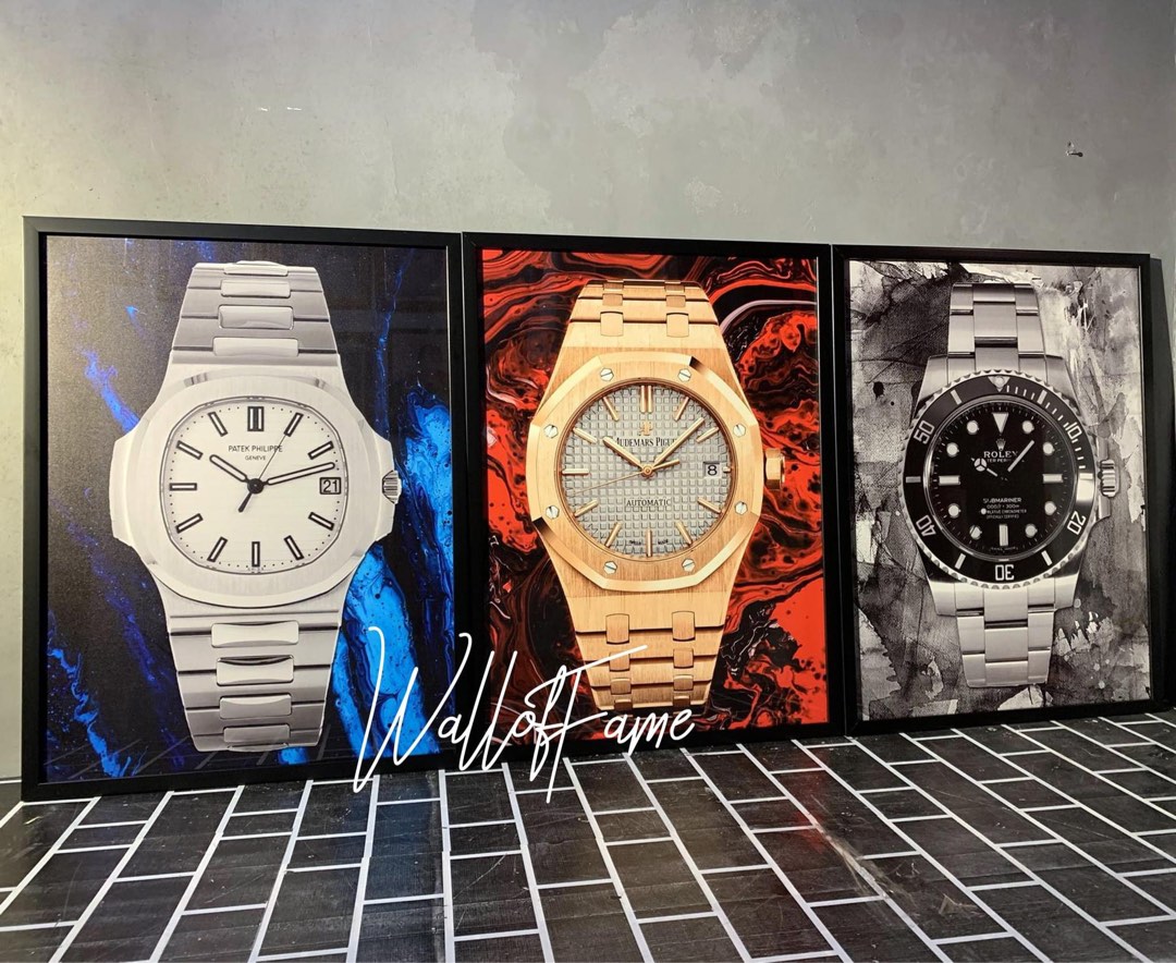 Vintage watch in frame customized design, Luxury, Watches on Carousell