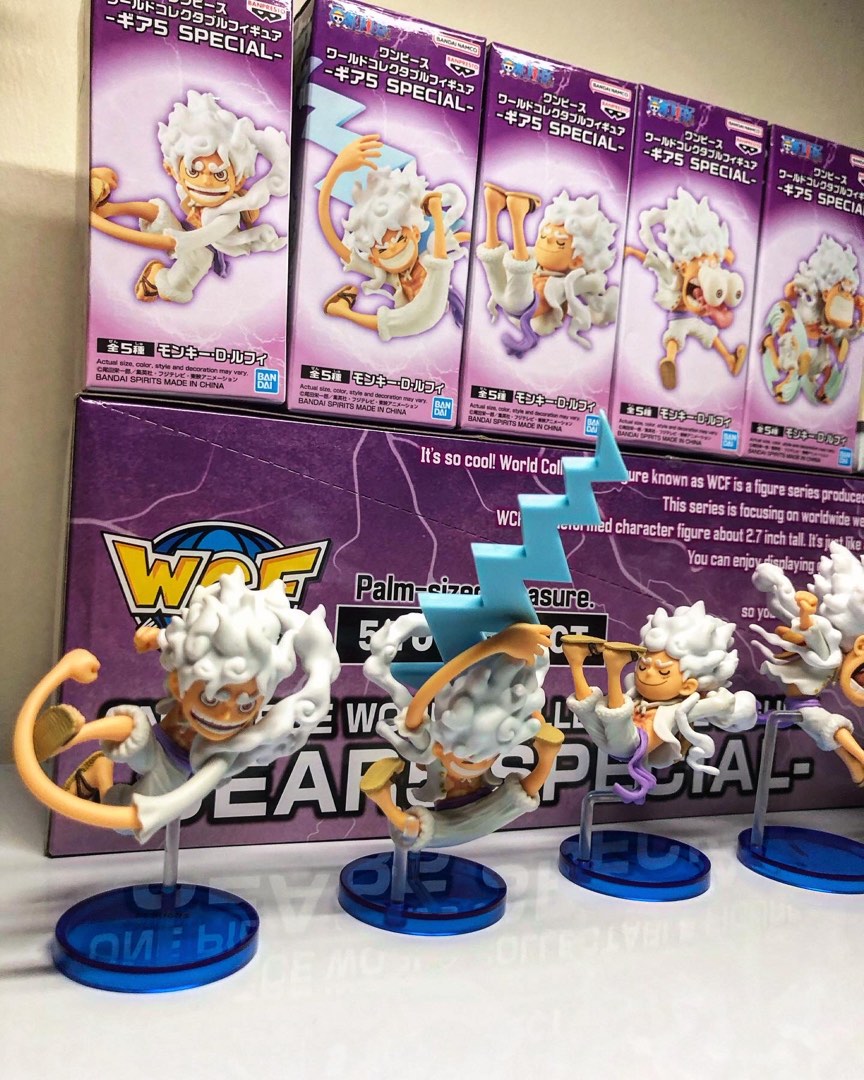 WCF authentic Gear 5 Luffy complete set w/ box no issue, Hobbies & Toys ...