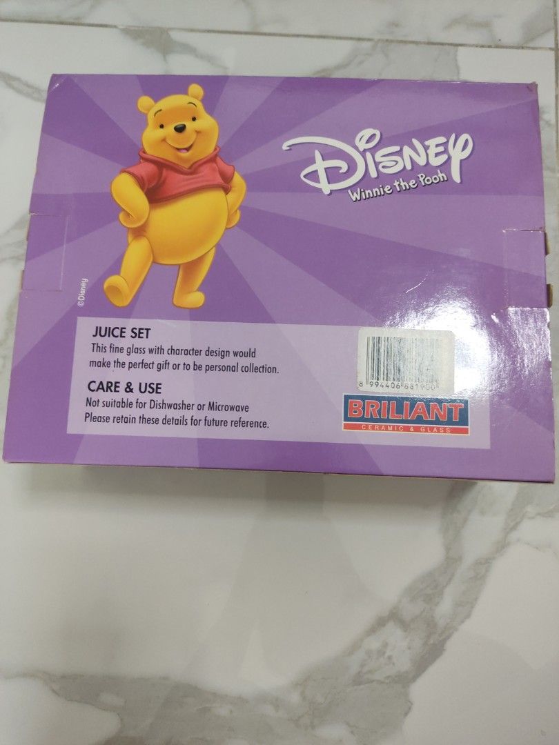 Winnie the Pooh Cups and Pitcher Set, Furniture & Home Living ...