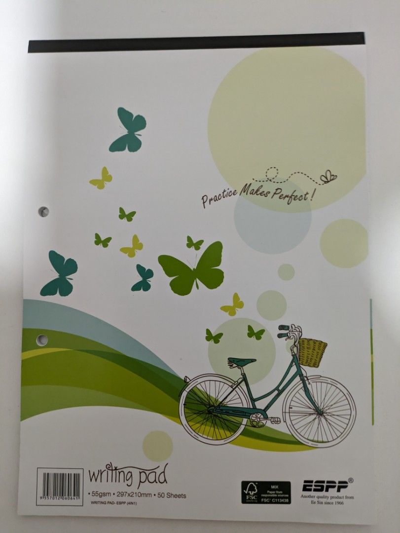 Writing pad A4, Hobbies & Toys, Stationery & Craft, Stationery & School Supplies on Carousell