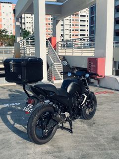 Yamaha FZ16 rim wrapping, Motorcycles, Motorcycle Apparel on Carousell