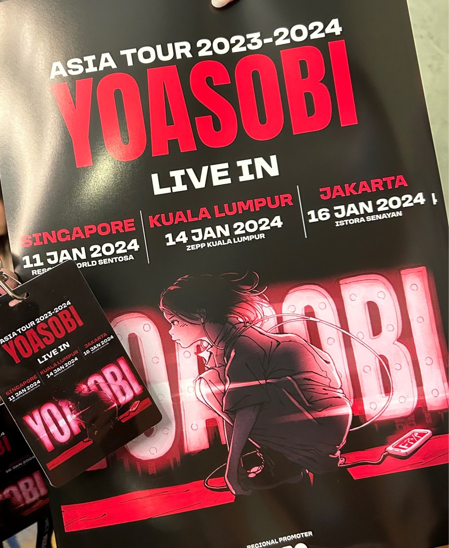 Yoasobi lanyard and poster, Hobbies & Toys, Memorabilia & Collectibles ...