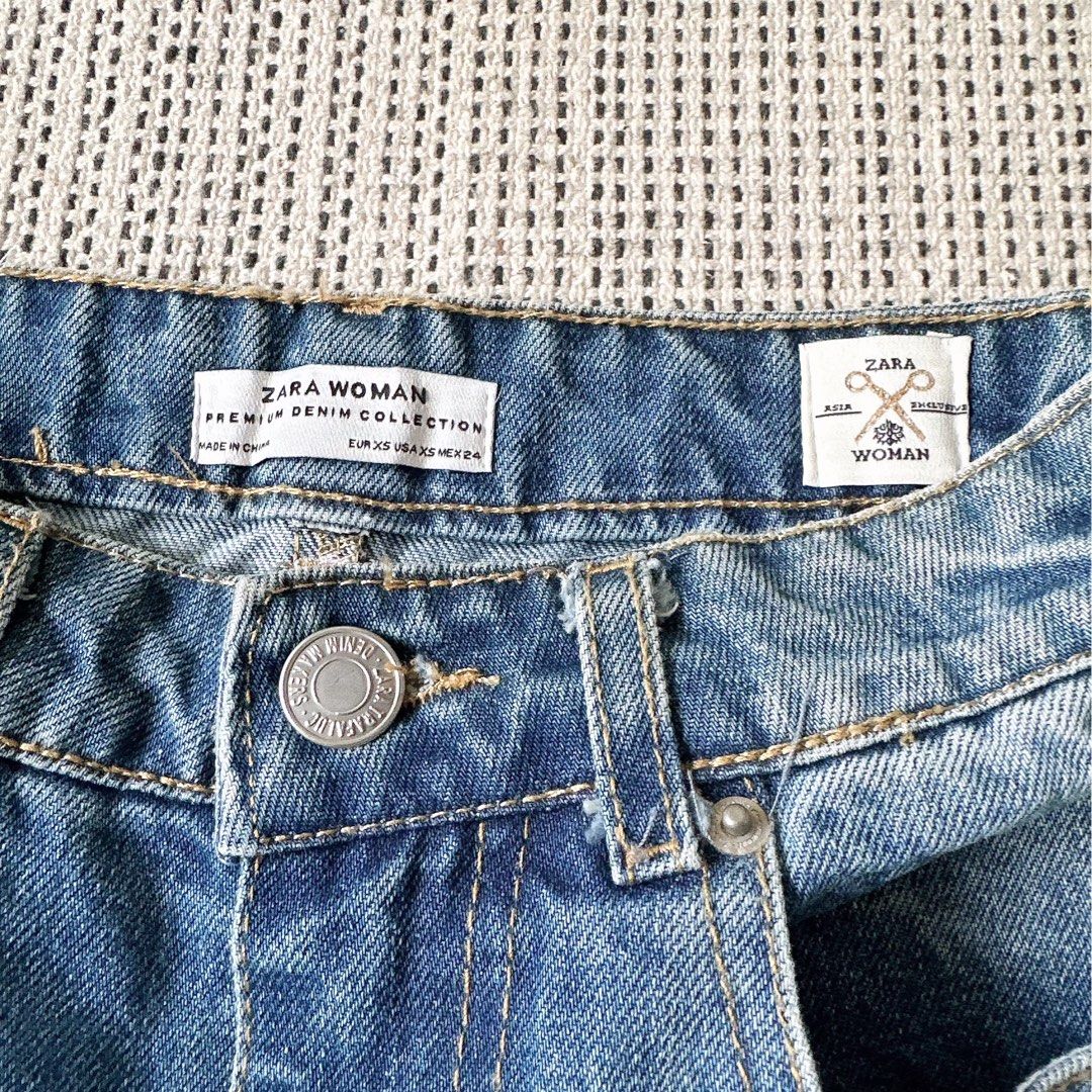 Zara Premium Denim Collection Skirt, Women's Fashion, Bottoms, Skirts ...