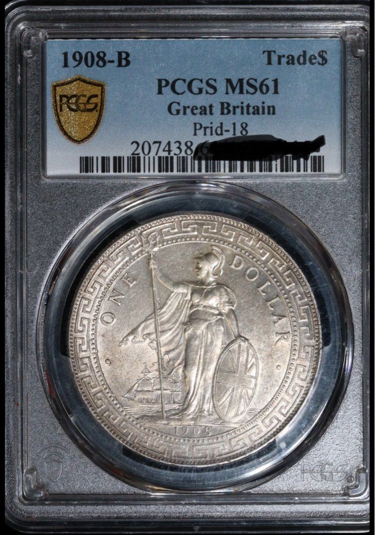 1908B PCGS MS61 British Trade Dollar silver coin, Hobbies & Toys ...