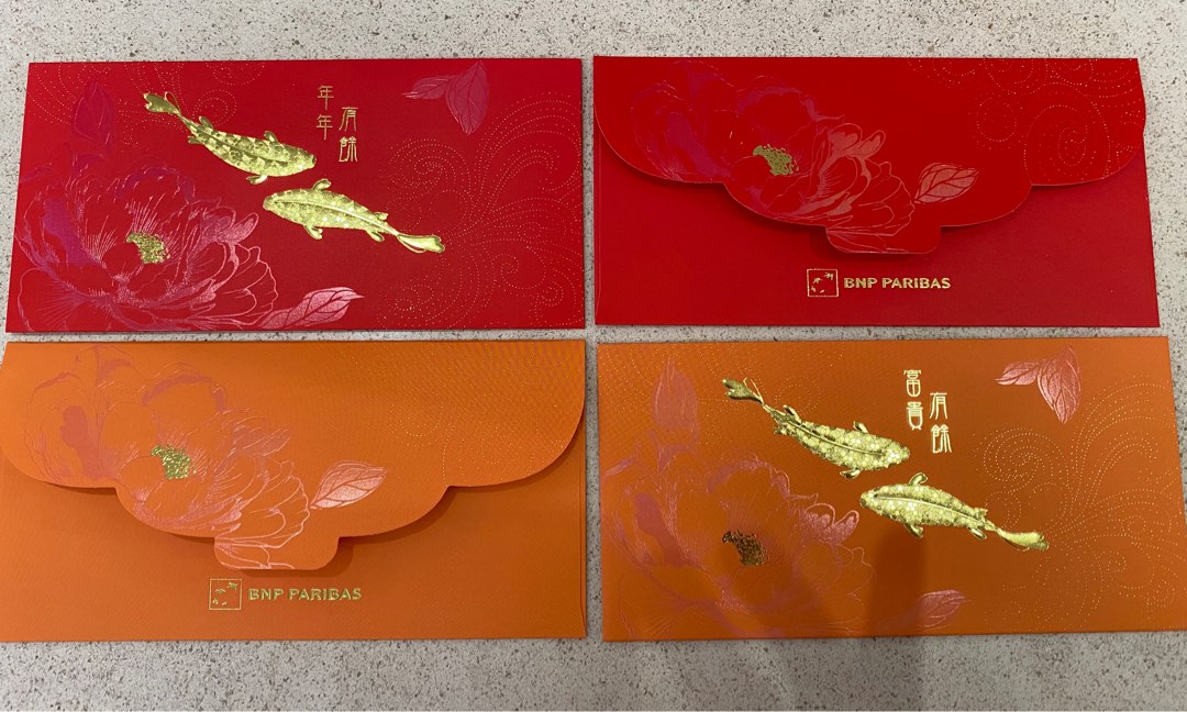 2024 Red Packet - BNP Paribas (5 pkts), Hobbies & Toys, Stationery ...