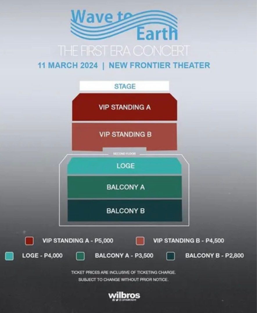 2x Wave to Earth VIP Standing A Tickets Manila March 11 2024, Tickets ...