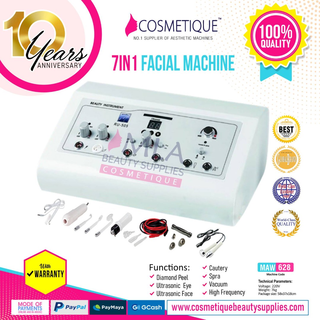 7 in 1 Facial Machine with Warranty, Beauty & Personal Care, Face, Face ...