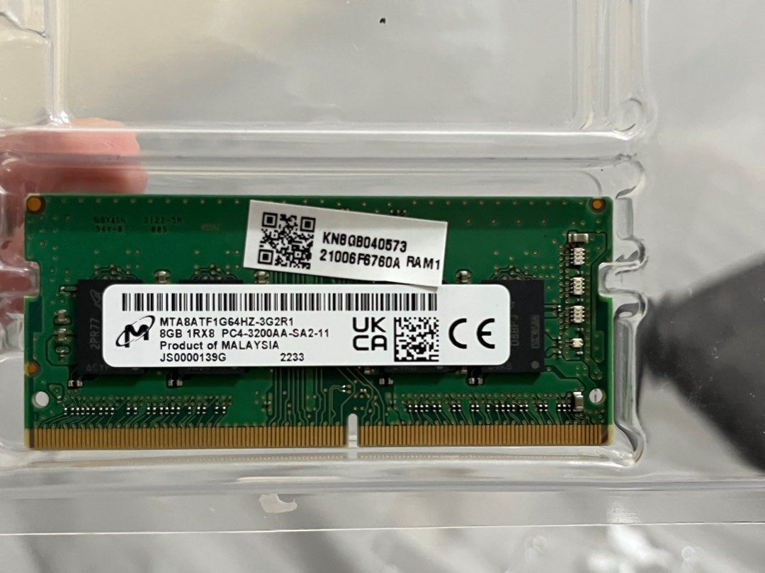 8GB Micron Laptop RAM SODIMM DDR4, Computers & Tech, Parts ...