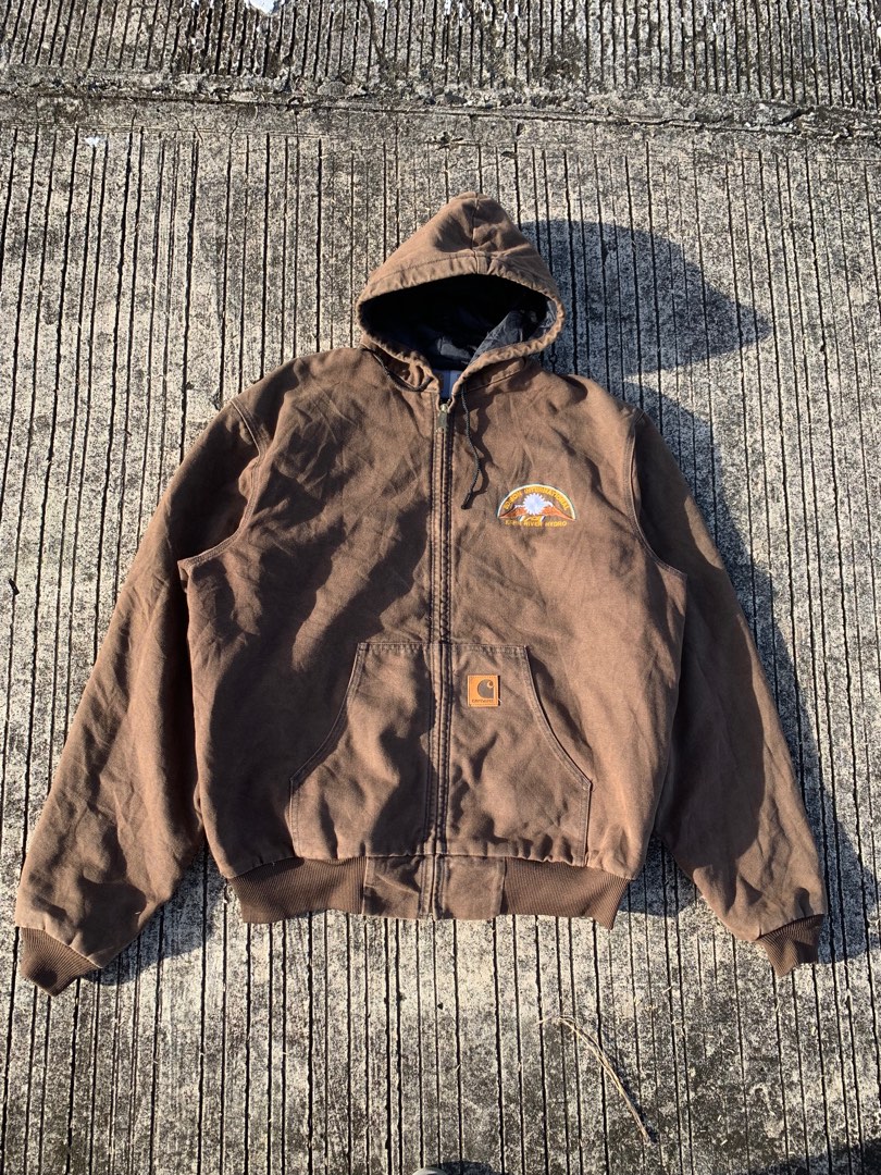 90s Chestnut Vintage Carhartt Active Jacket, Men's Fashion, Coats ...