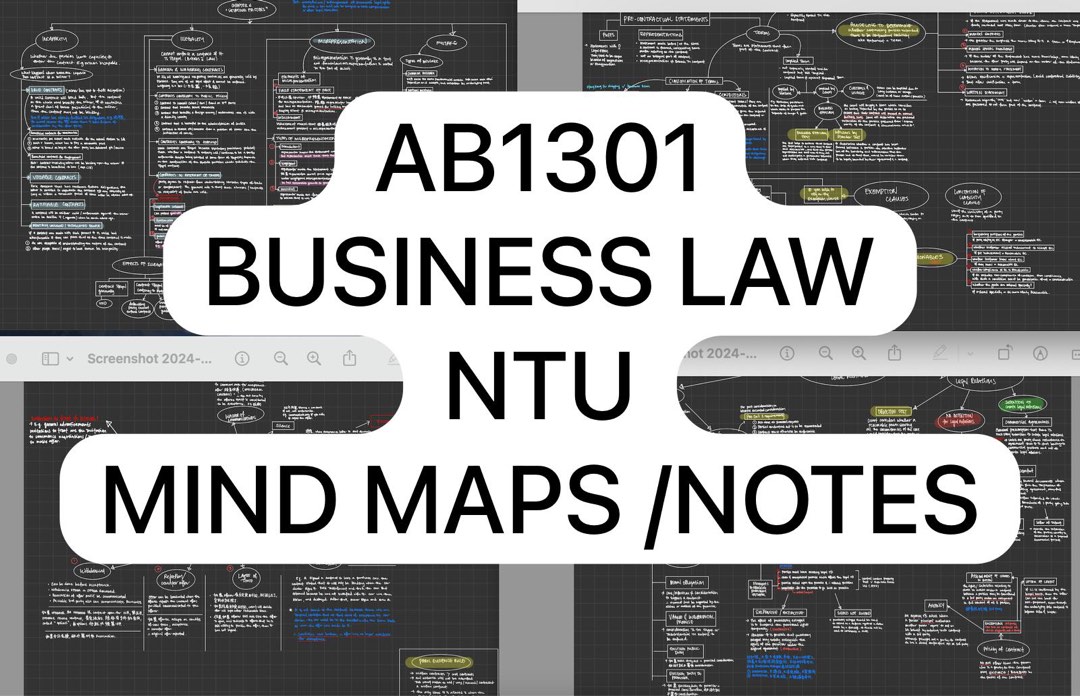 AB1301 Business Law Notes and Mindmaps, Hobbies & Toys, Books ...