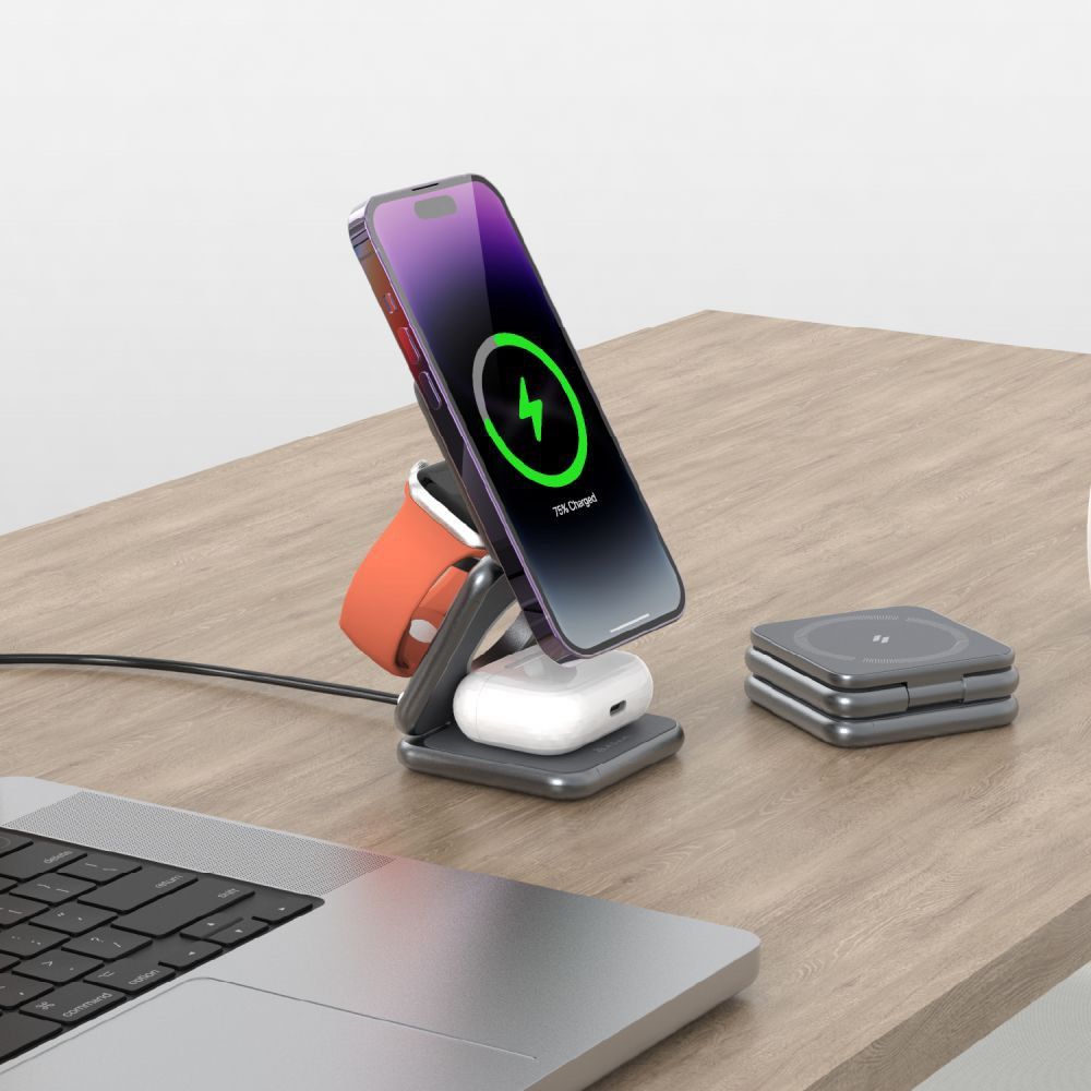Adam Elements MagSafe 3-in-1 Wireless charger, Mobile Phones & Gadgets ...
