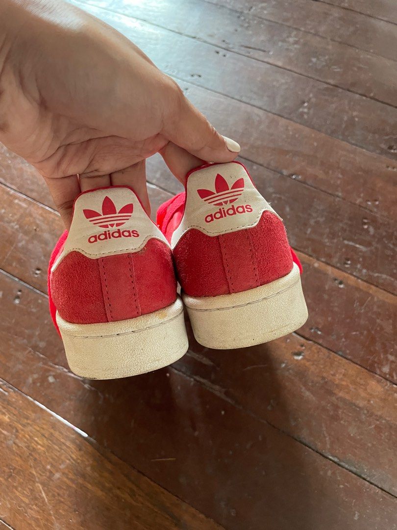 Adidas Campus Red, Women's Fashion, Footwear, Sneakers on Carousell