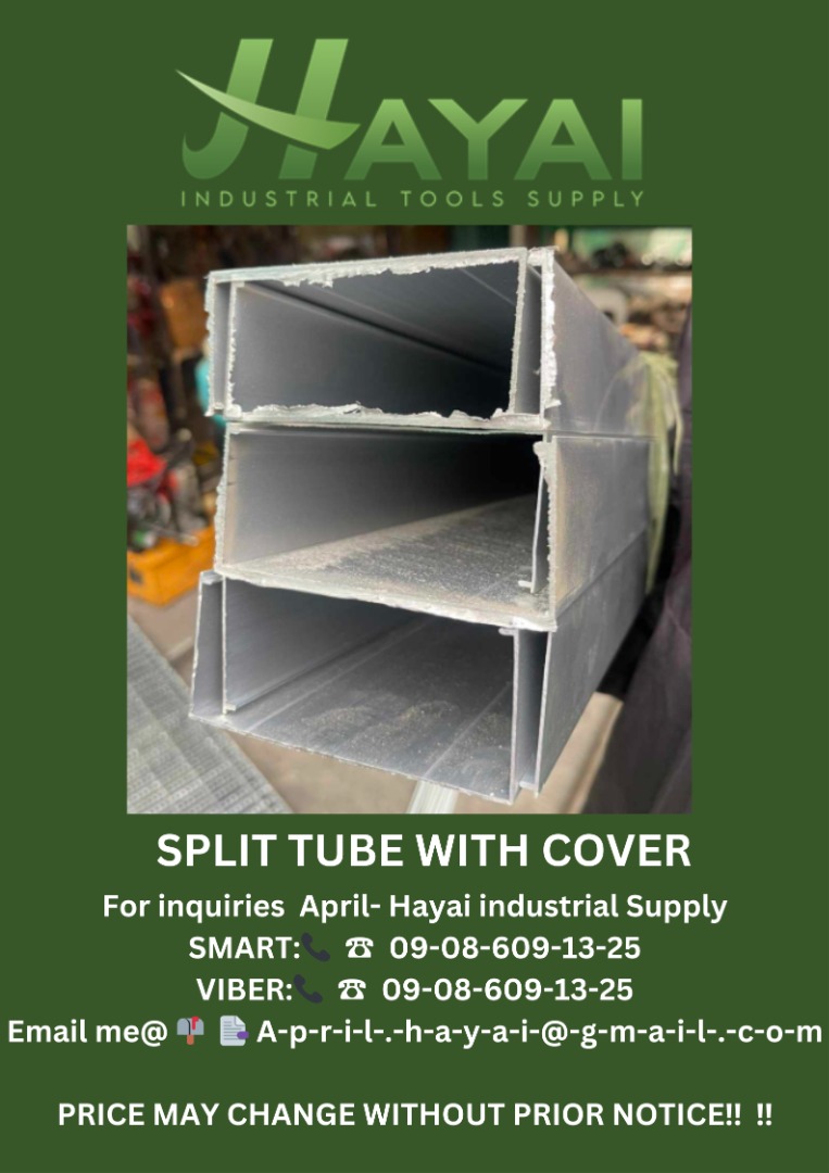 Aluminum split tube with cover, Commercial & Industrial, Construction ...