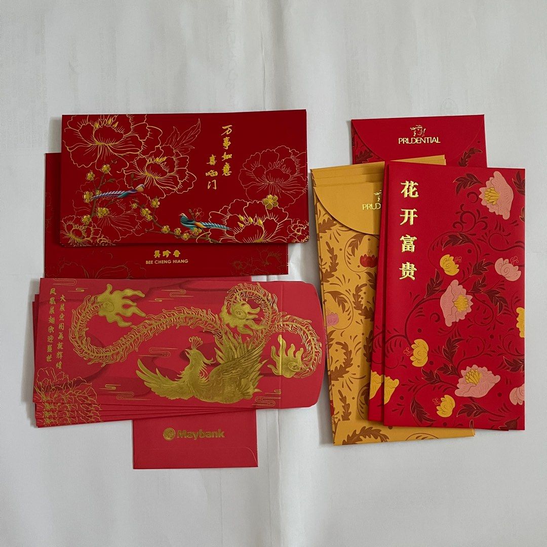 Ang Pow Red Packets Limited Edition Total 2 Posting for $20, Hobbies ...