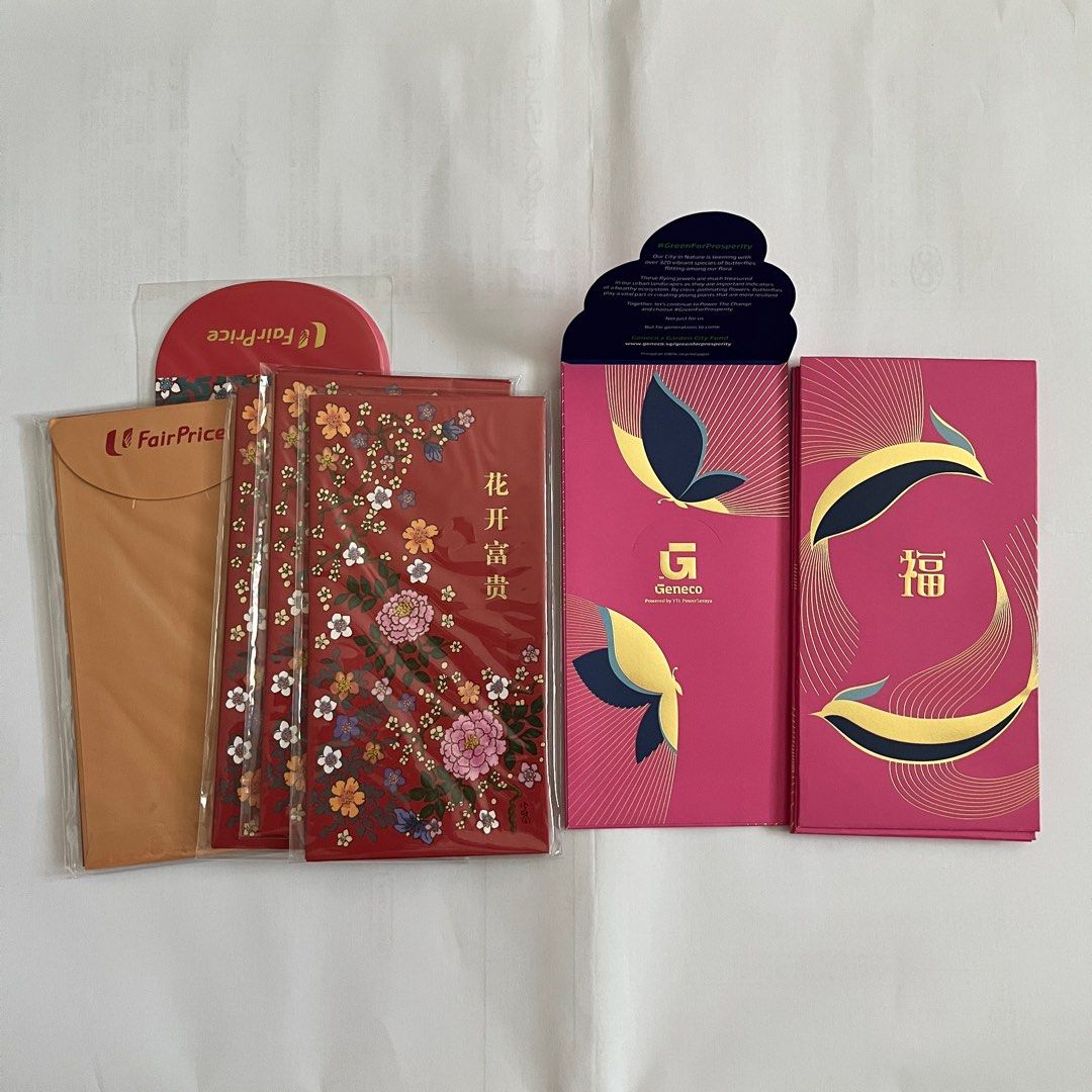 Ang Pow Red Packets Limited Edition Total 2 Posting for $20, Hobbies ...