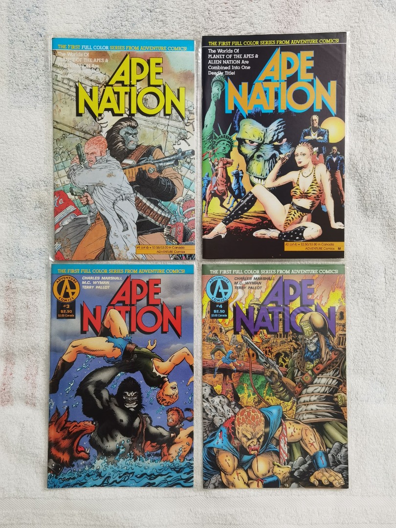 Ape Nation (1991). complete set. combines the Worlds of Planet of the Apes with Alien Nation ...