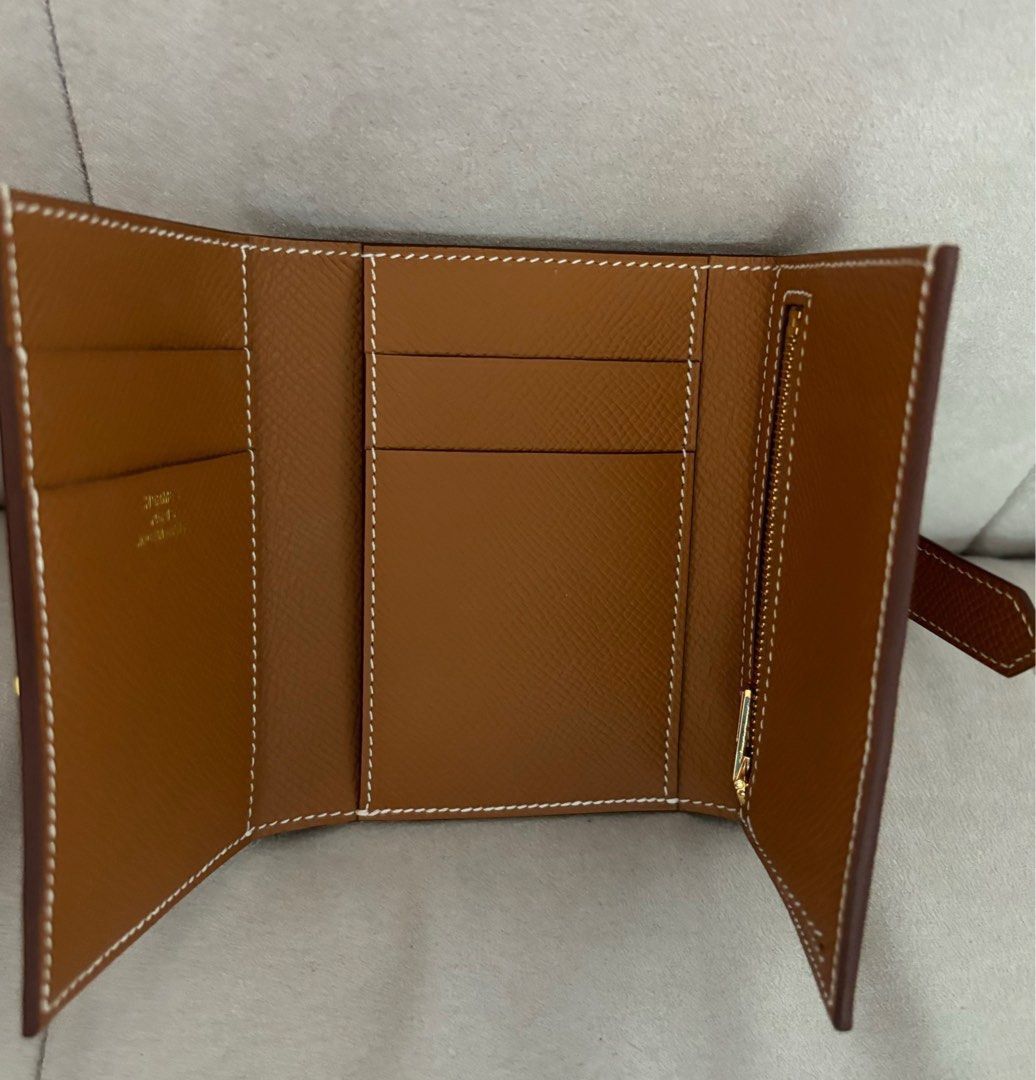 Authentic Hermes Bearn Trifold GHW Wallet, Luxury, Bags & Wallets on ...