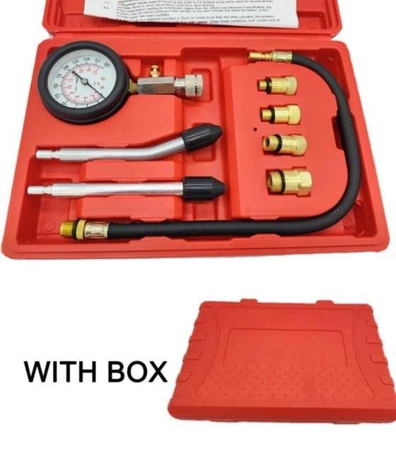 Auto Cylinder Tester Kit Gasoline Engine Compression Gauge 0-300 PSI ...