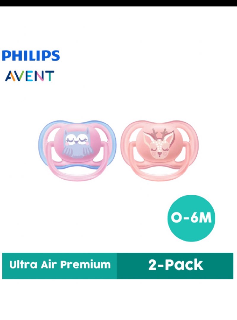 Avent Philips Avent 0-6M Ultra Air Premium Pacifier (2-pack), Babies ...