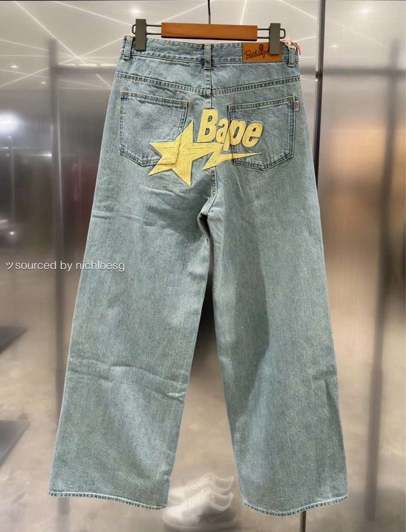 bape jeans baggy