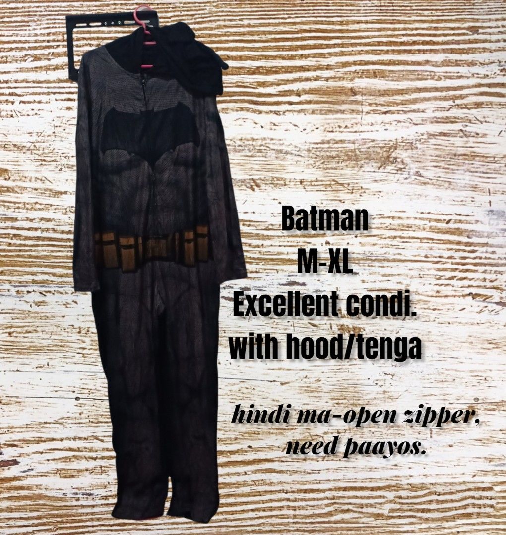 BATMAN COSTUME, Men's Fashion, Coats, Jackets and Outerwear on Carousell