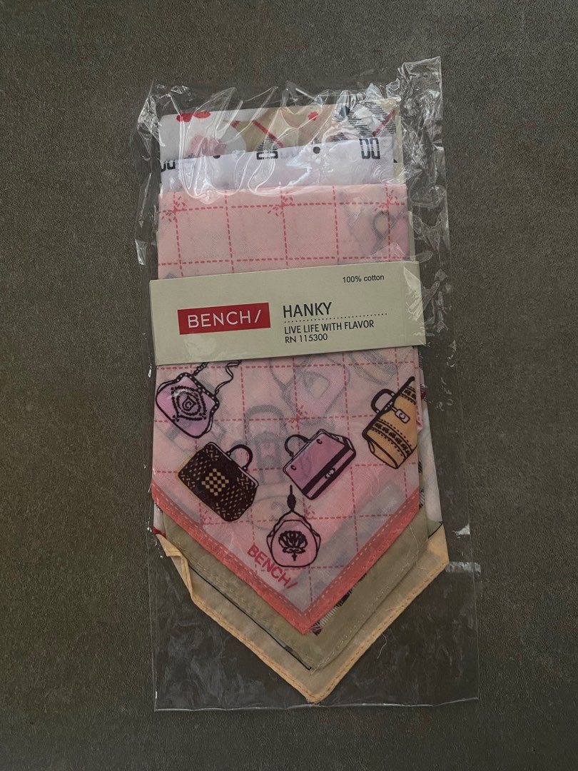 Bench Handkerchief, Men's Fashion, Watches & Accessories, Handkerchief ...