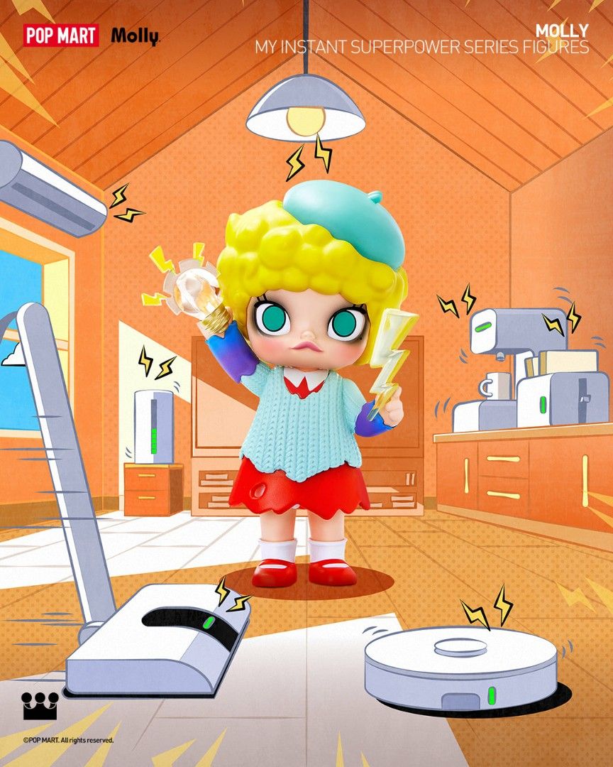 [BRAND NEW! POPMART] POPMART MOLLY MY INSTANT SUPERPOWER SERIES FULL ...