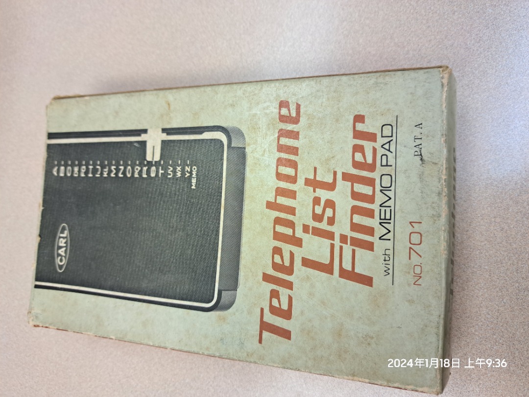 CARL Telephone List Finder 電話簿, 其他, 其他 - Carousell