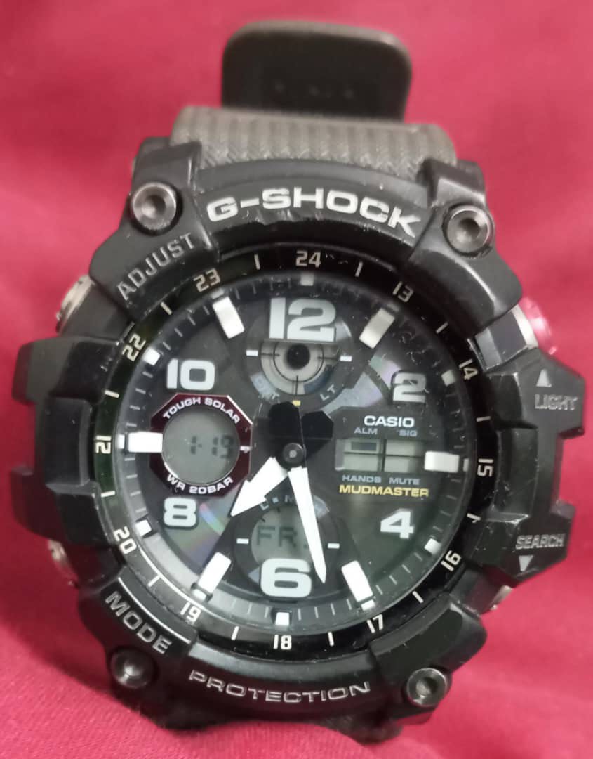 CASIO G-SHOCK MUDMASTER Radio Solar GWG-100-1A8JF Men s Gray, Men's Fashion, Watches ...