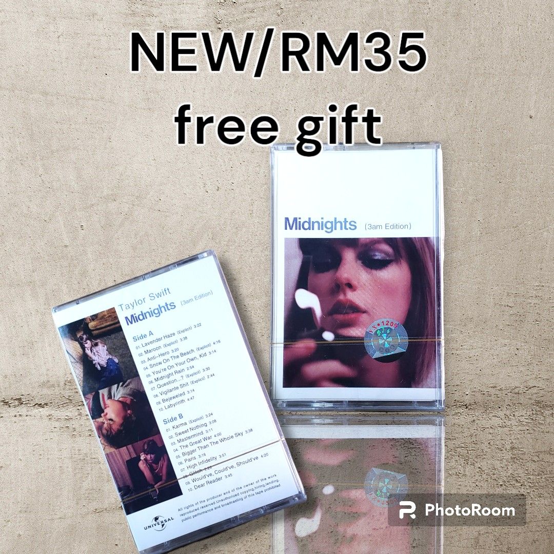 CASSETTE TAYLOR SWIFT MIDNIGHTS 3AM EDITION, Hobbies & Toys, Music & Media, CDs & DVDs on Carousell