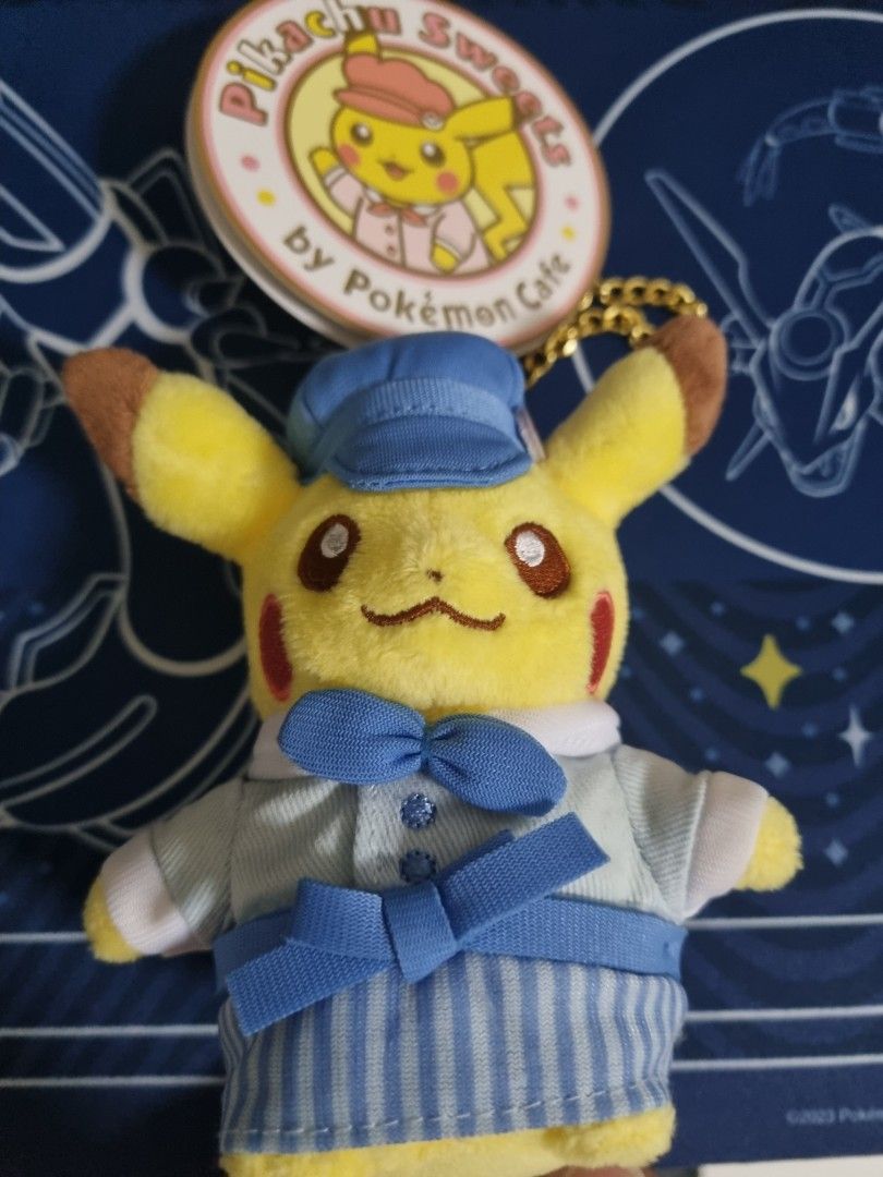 Chef Pikachu Pokemon Cafe Plushie Keychain, Hobbies & Toys, Toys ...
