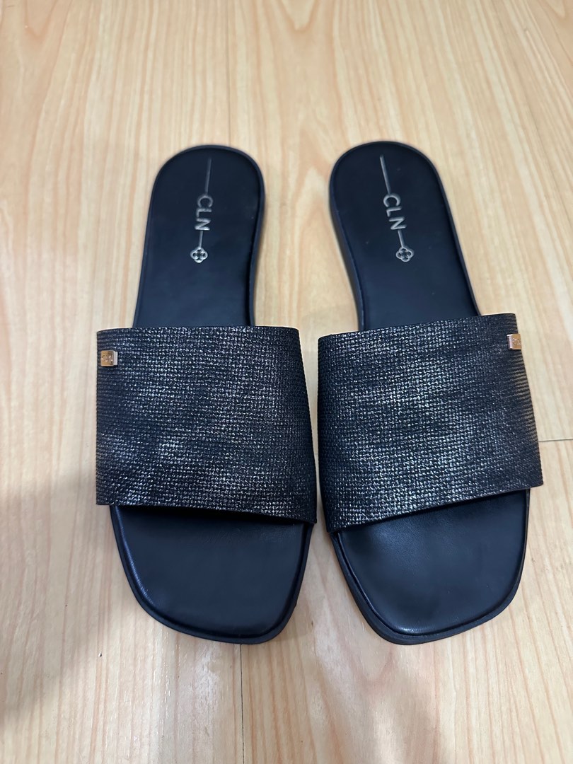 CLN black sandals, Women's Fashion, Footwear, Flats & Sandals on Carousell