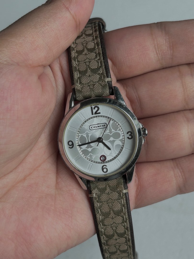 Coach Mini Signature Round Face Watch Signature CA.13.7.14.0431, Women ...