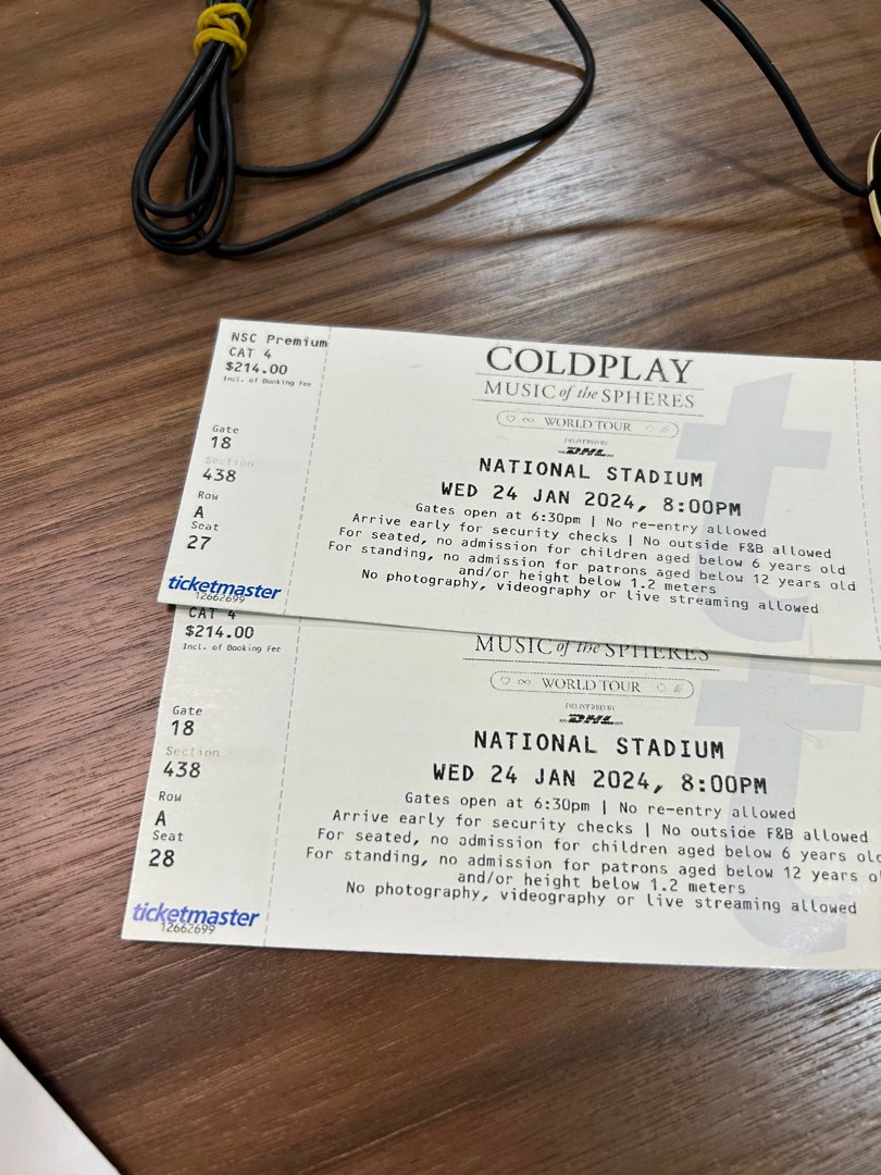 Coldplay Music of the Spheres Tickets, Tickets & Vouchers, Event ...