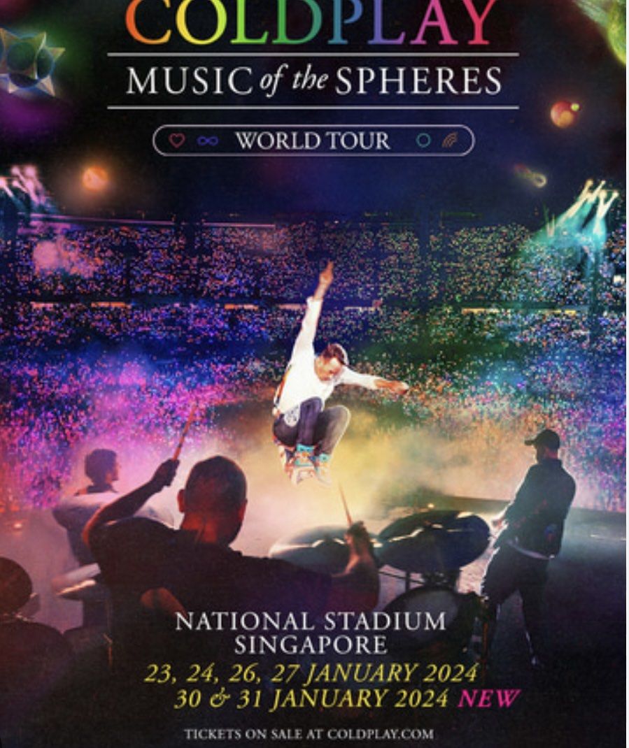 Coldplay ticket, Tickets & Vouchers, Event Tickets on Carousell