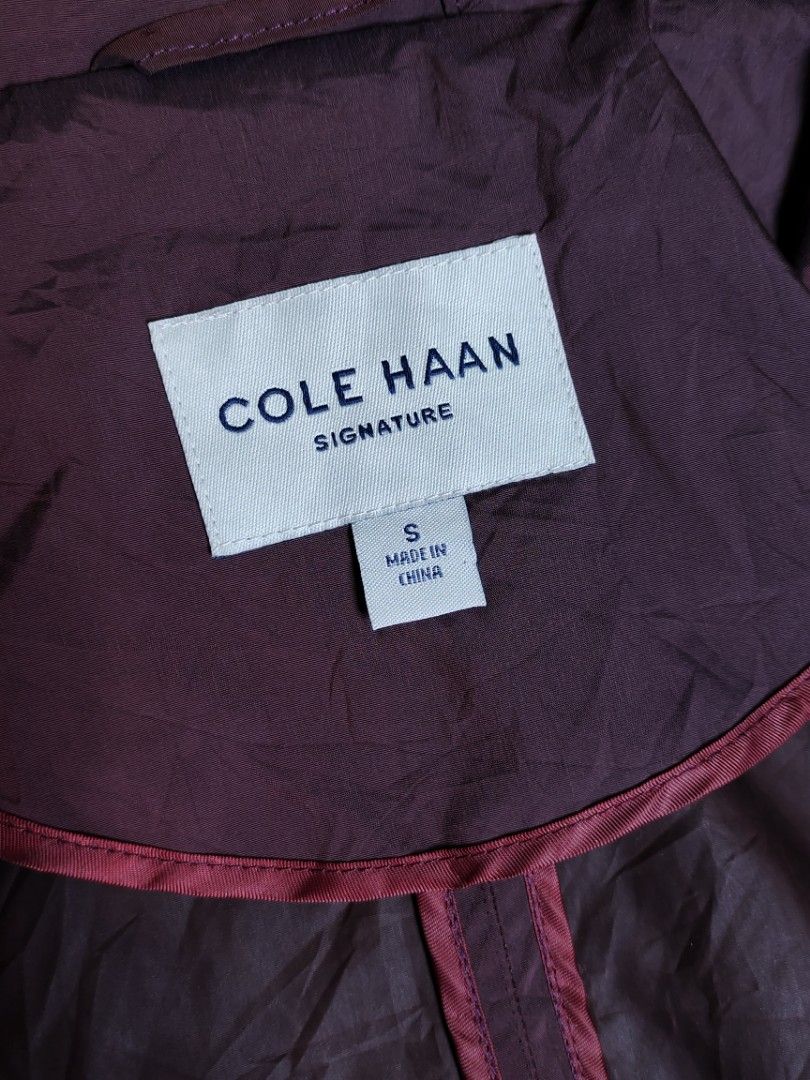 Cole haan signature burgundy raincoat, Women's Fashion, Coats, Jackets ...