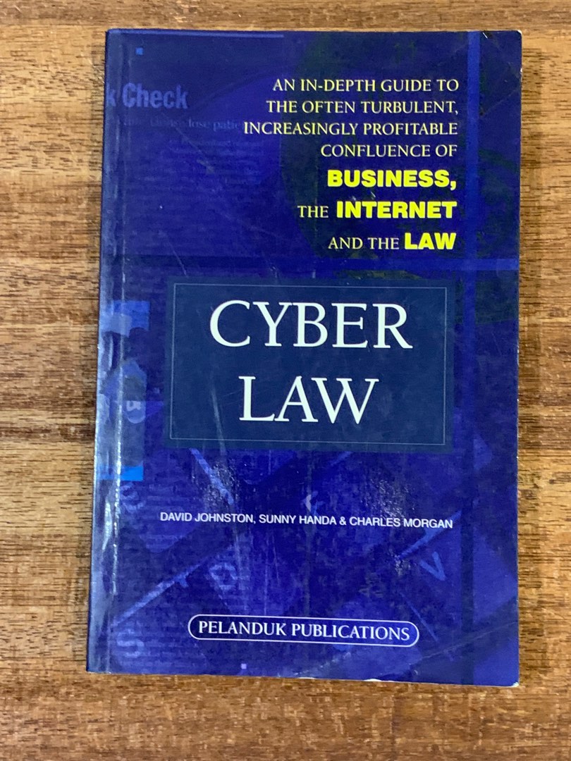 CYBER LAW book by DAVID JOHNSTON, SUNNY HANDA & CHARLES MORGAN ...