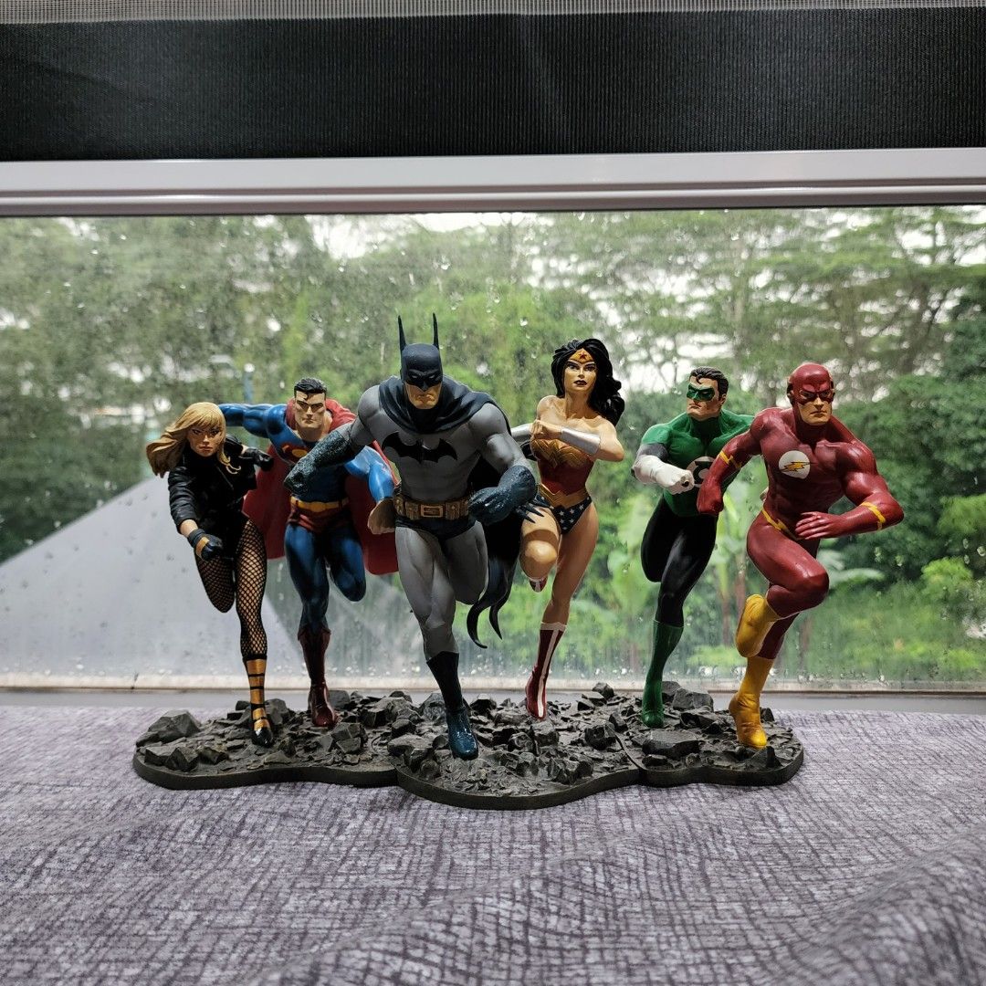DC Direct JLA Justice league of america build-a-scene Batman,Superman ...