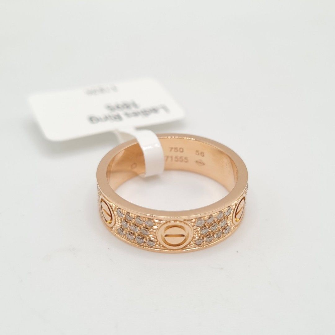 diamond ring FASTBREAK 6.2grams 18k gold 1.20ct dia #7, Women's Fashion, Jewelry & Organizers ...