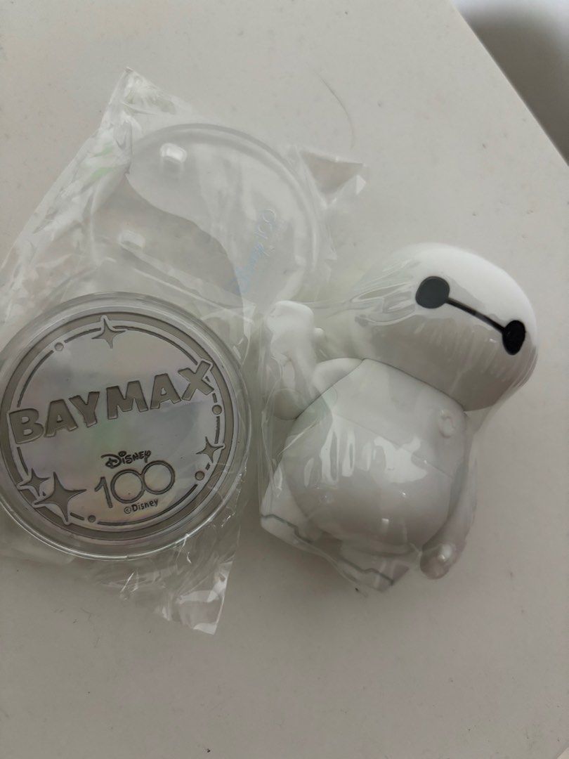 Disney 100 Baymax collectible standing with coin figurine, Hobbies ...