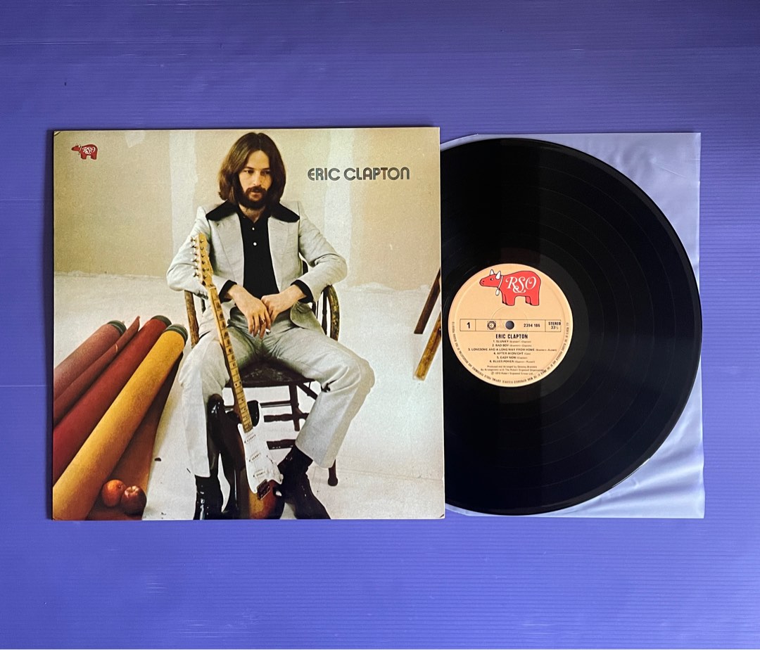 Eric Clapton Self Titled Album Piring Hitam, Hobbies & Toys, Music ...