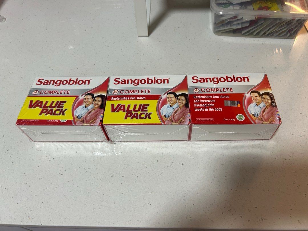 [EXP 03/26] Sangobion Iron Supplement / Iron Pill (5 x 4 tab) - To help ...