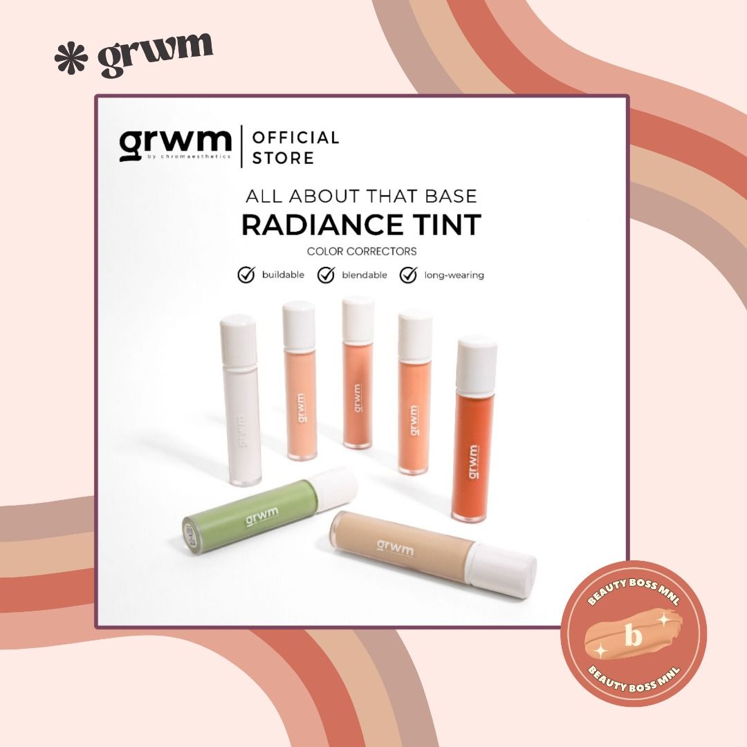 GRWM Cosmetics Radiance Tint Color Corrector (Medium Peach, Light Peach ...