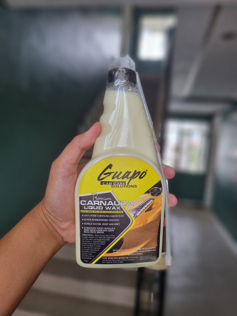 Guapo Car Care Premium Carnauba Wax with Pure Carnauba Liquid Wax 500ml ...