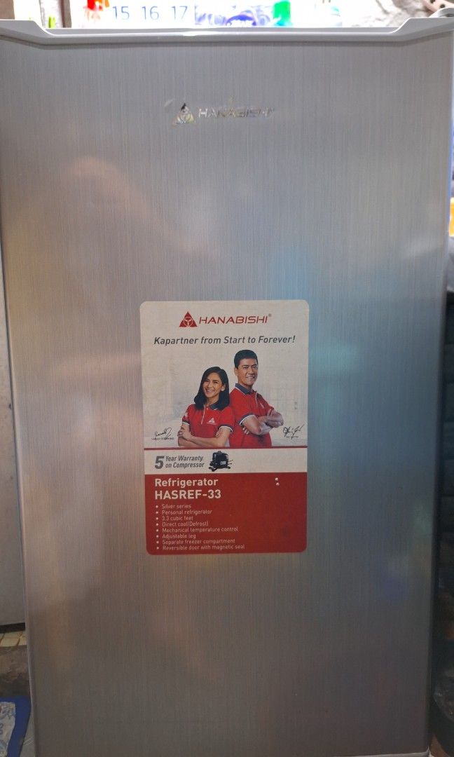 Hanabishi Refrigerator HASREF-33, TV & Home Appliances, Kitchen ...