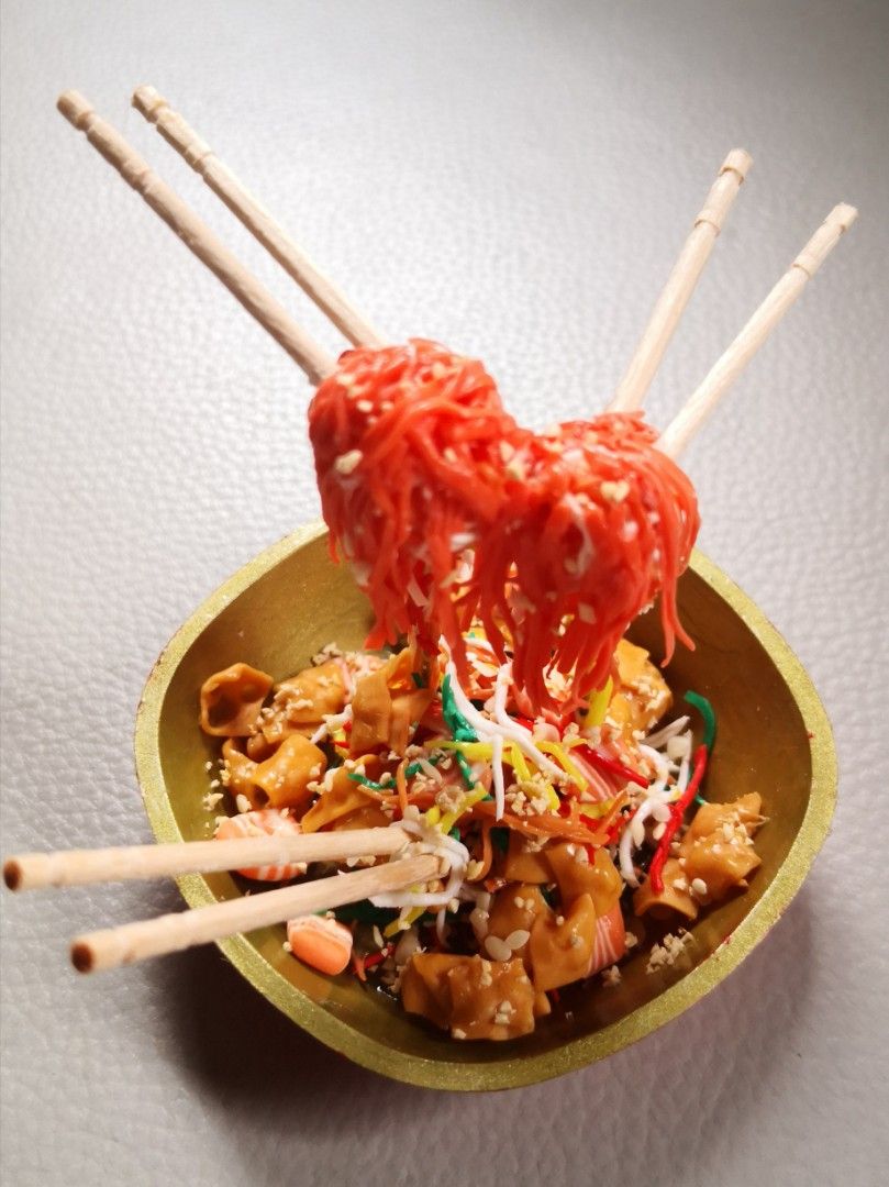 Handmade Miniature CNY Yusheng Lohei, huat ah!, Hobbies & Toys ...