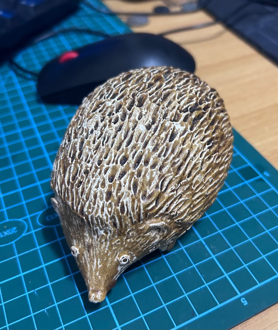 Hedgehog hamster carved stone deco, Pet Supplies, Homes & Other Pet ...