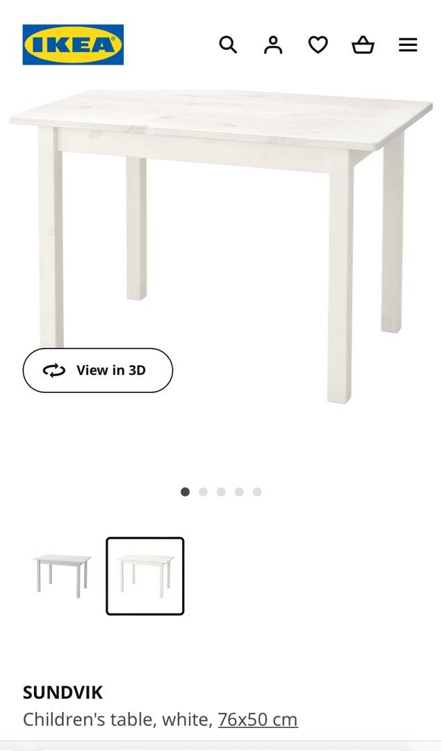 IKEA Sundvik Children’s Table and Chair, Furniture & Home Living ...