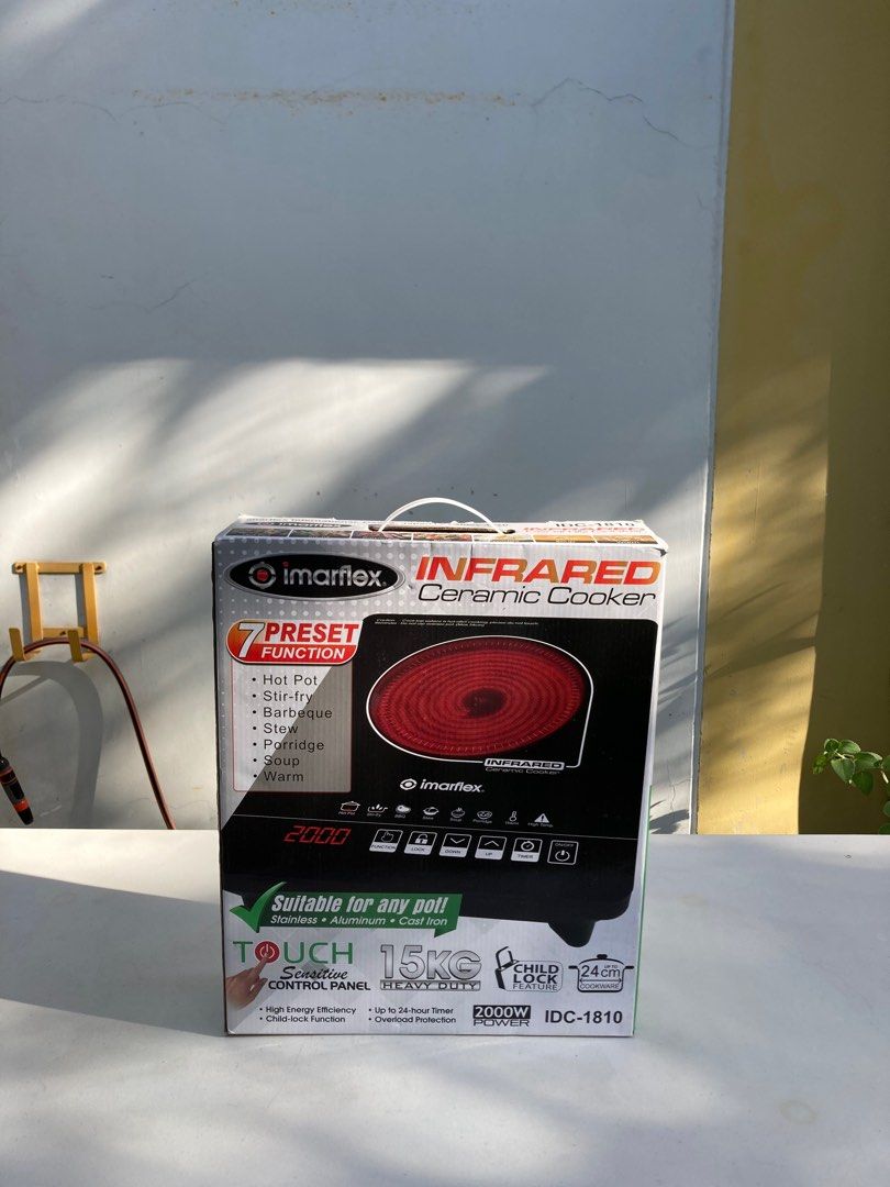 Imarflex Infrared Ceramic Cooker, Furniture & Home Living, Kitchenware ...