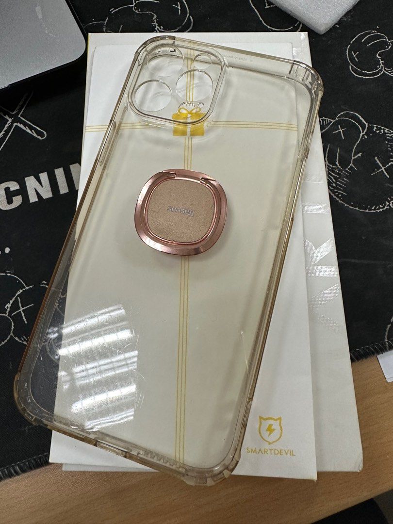 Iphone 12 Pro Max Smart Devil Case with Attached Basseus Ring Holder, Mobile Phones & Gadgets ...